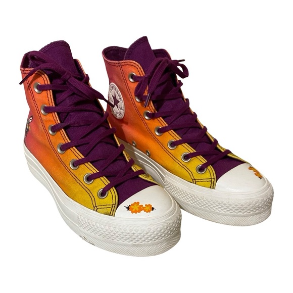 Converse | Shoes | Rare Htf Converse All Star Chuck Taylor Platform Day ...